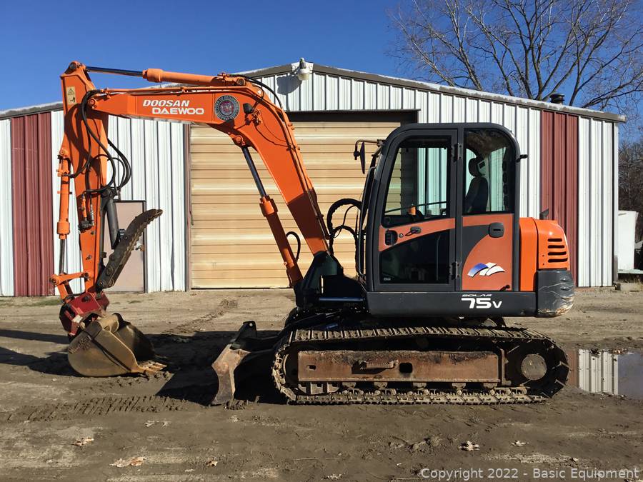 Doosan Solar 75V Construction Compact Excavators for Sale | Tractor Zoom