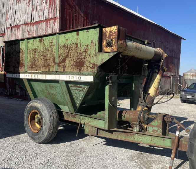SOLD - John Deere 1210 Harvesting with 400 Bu | Tractor Zoom